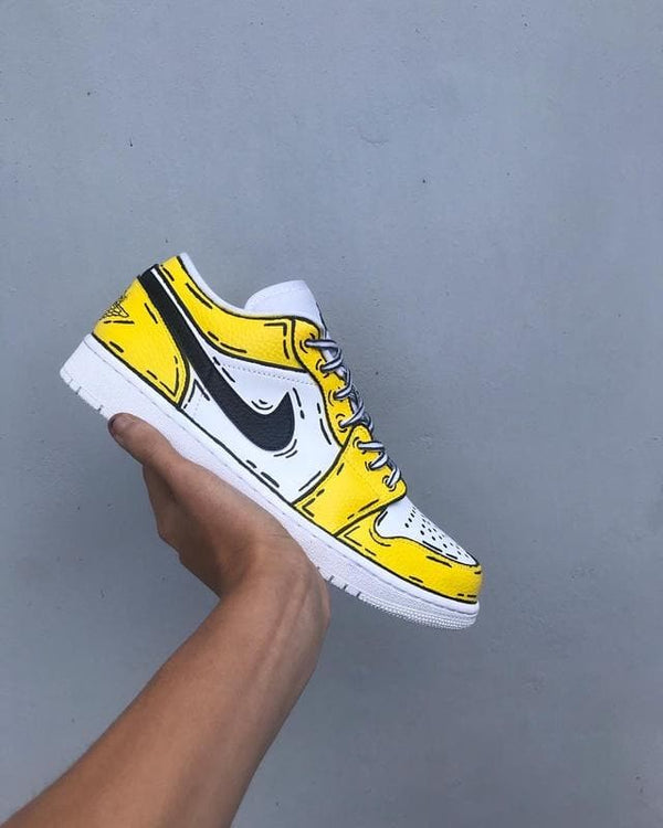 Custom Air Jordan 1 Cartoon Yellow – insdrip