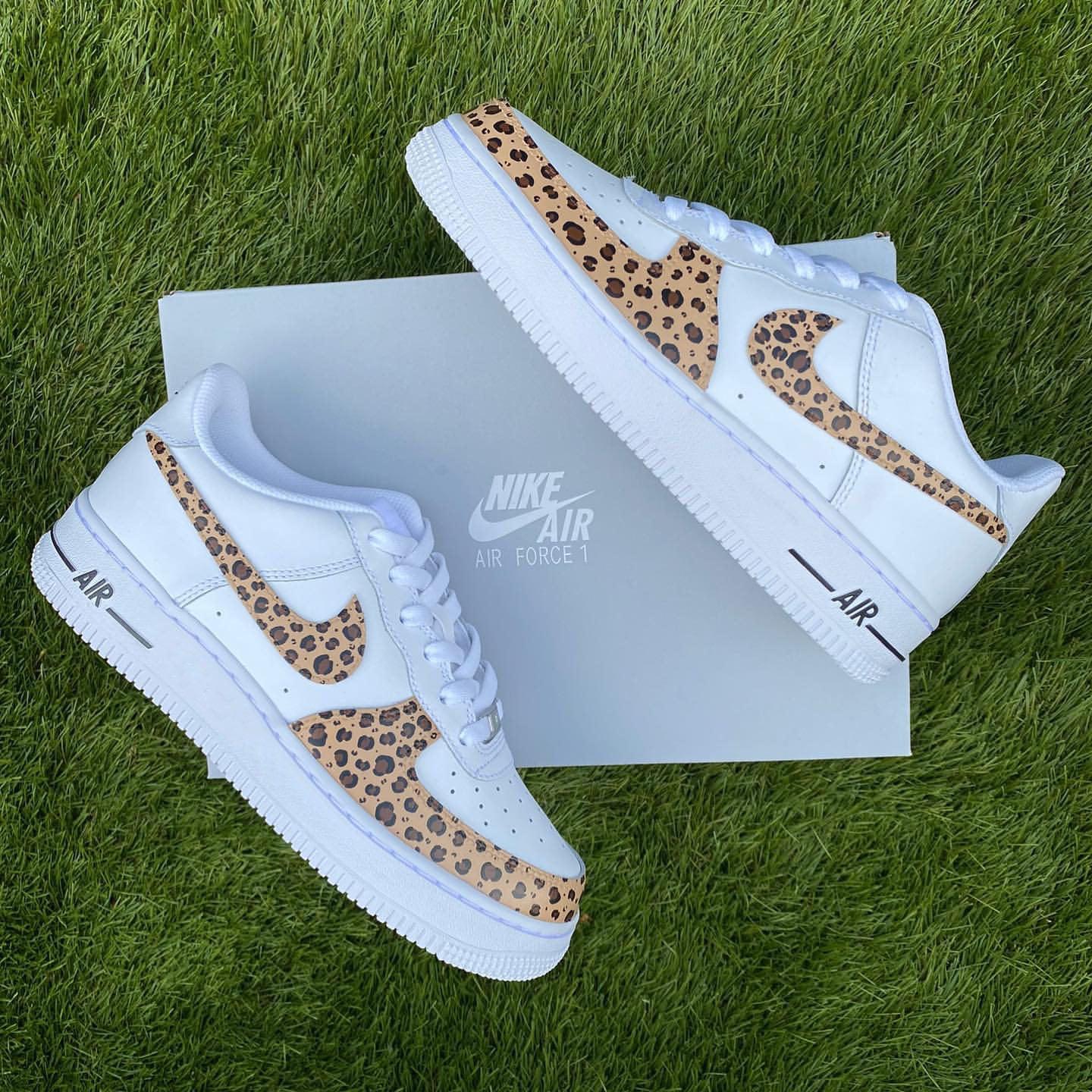 Custom Air Force 1 Leopard print – insdrip