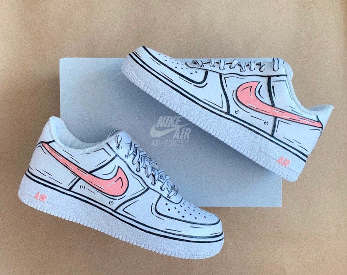 Cartoon Nike Air Force 1 Custom Shoes Sneakers – insdrip